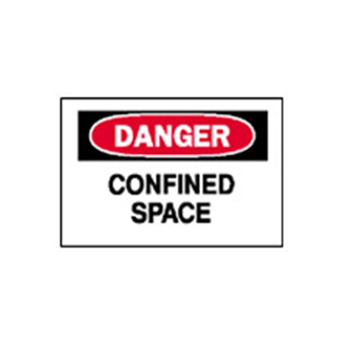 Danger Confined Space Sticker 10 Danger Confined Space Sticker 10