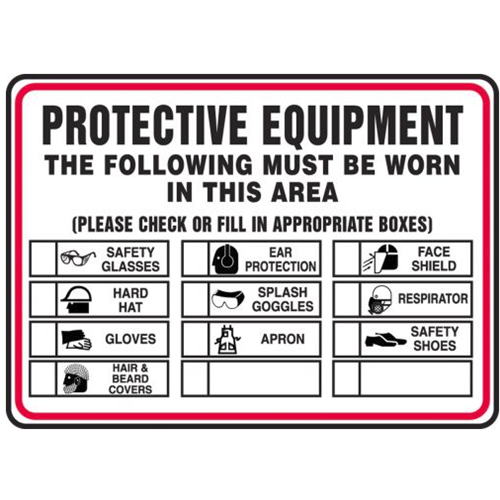 Protective Equipment Sign